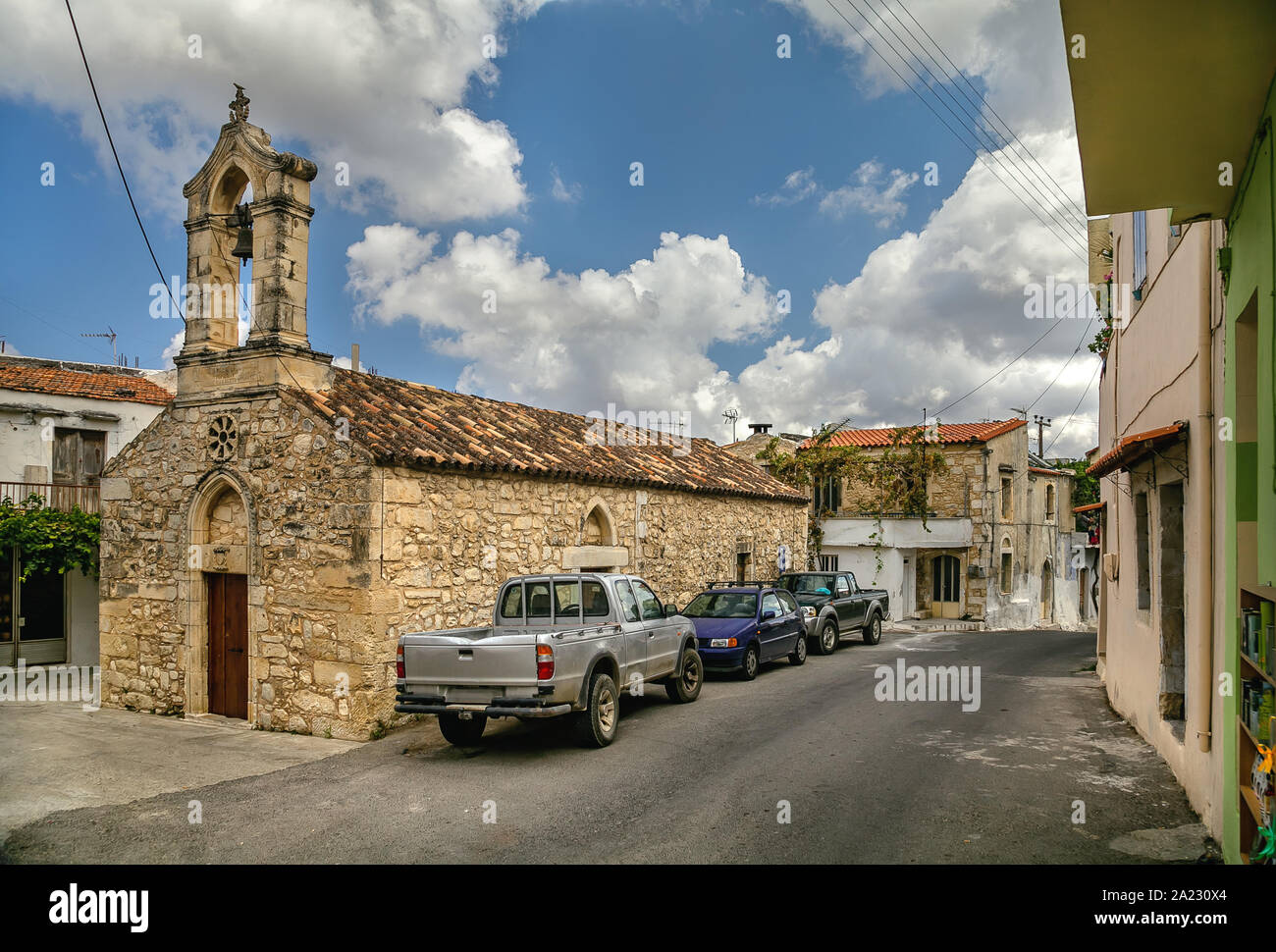 Tourism in crete: in a village hi-res stock photography and images - Alamy