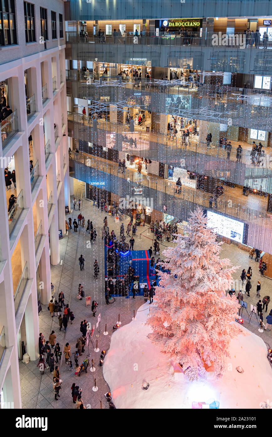 WHITE KITTE winter illumination festival, famous romantic light up events in the city, beautiful ...