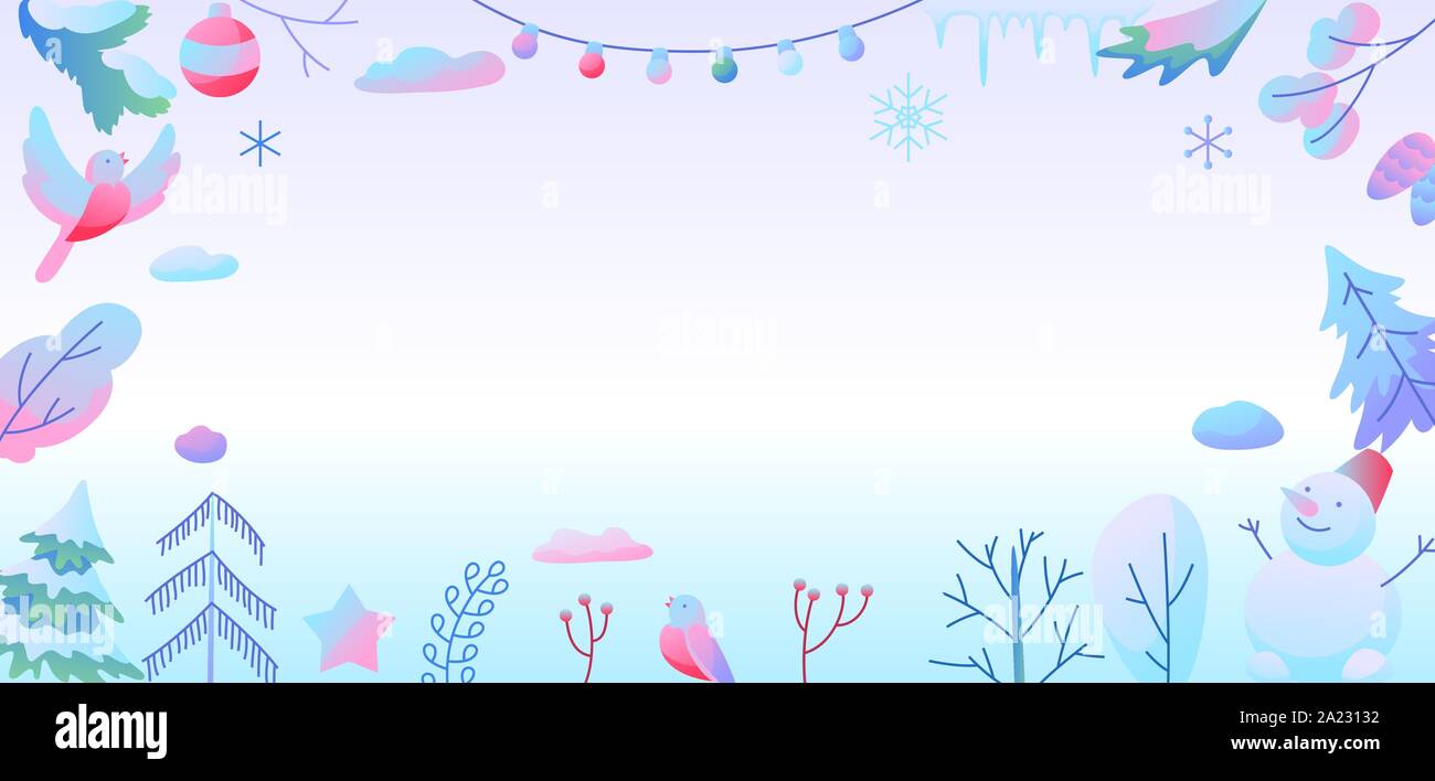 Background with winter items Stock Vector Image & Art - Alamy