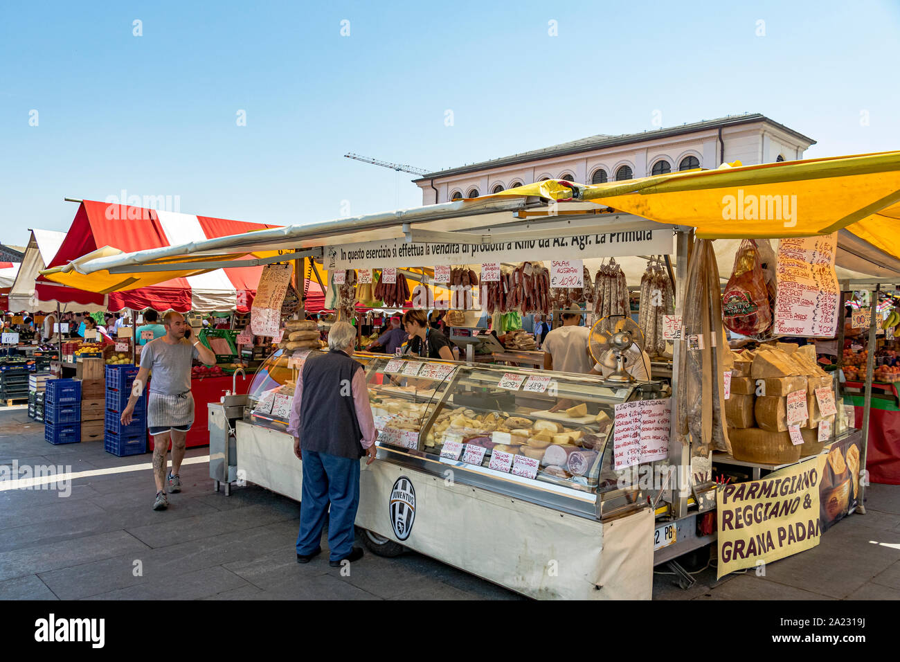 People shopping at Mercato di Porta Palazzo ,one of the largest open ...
