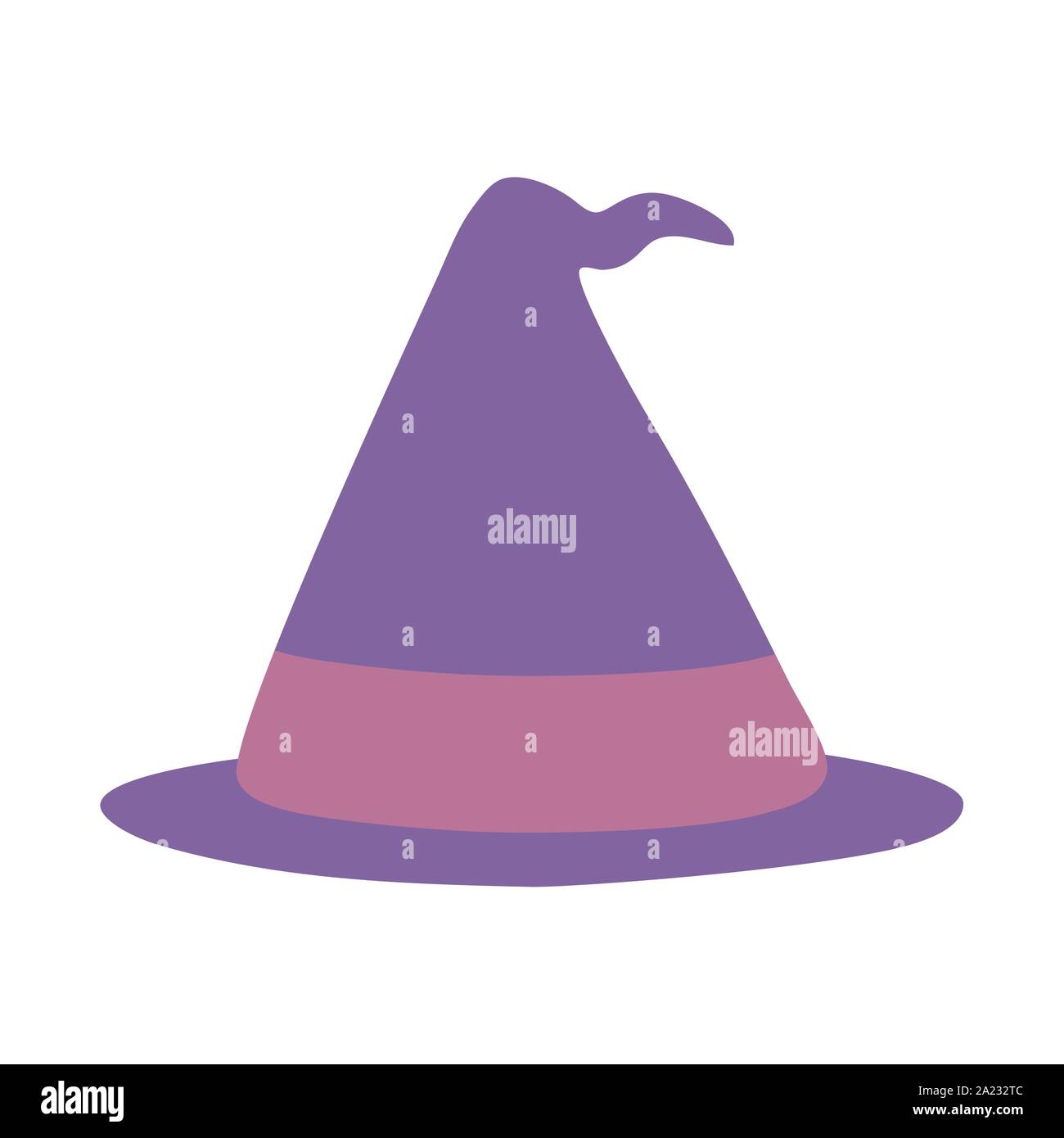 hat of witch trick or treat happy halloween vector illustration Stock ...