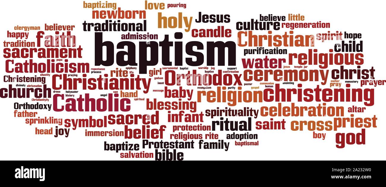 Baptism vector vectors hi-res stock photography and images - Alamy