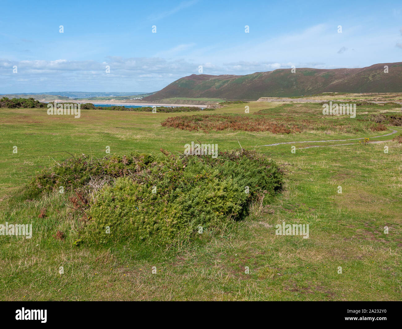 Worms Head South Wales Gower peninsula outside coastal scene - Wales ...