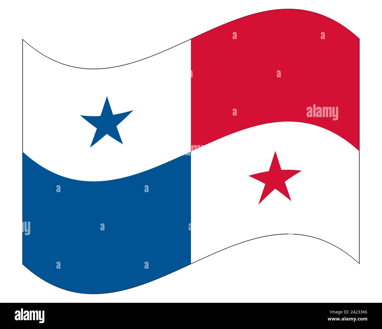 Panama flag, official colors and proportion correctly. National Panama ...