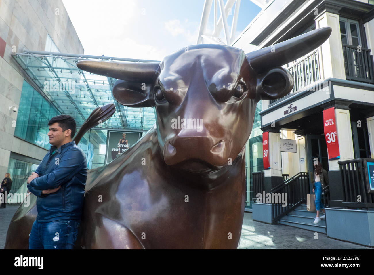 The Bull,Bull,metal,statue,The Bullring,Bullring,Bull Ring,shoppers ...