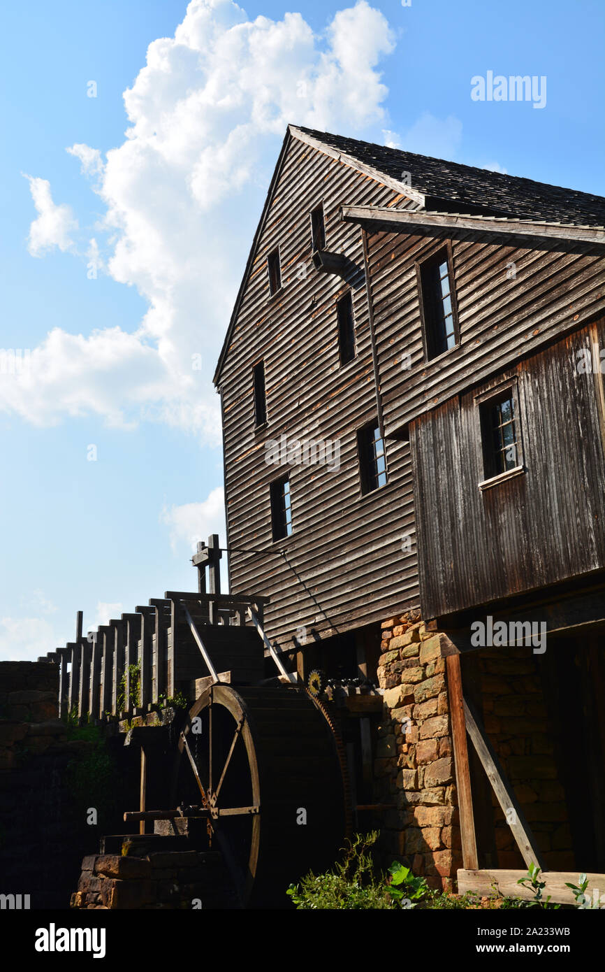 The Colonial era Yates Mill located south of Raleigh North Carolina ...