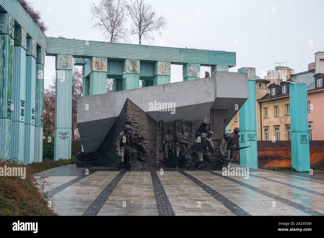 Warsaw, Poland - 02.01.2019: Monument to the Warsaw Rising dedicated to ...