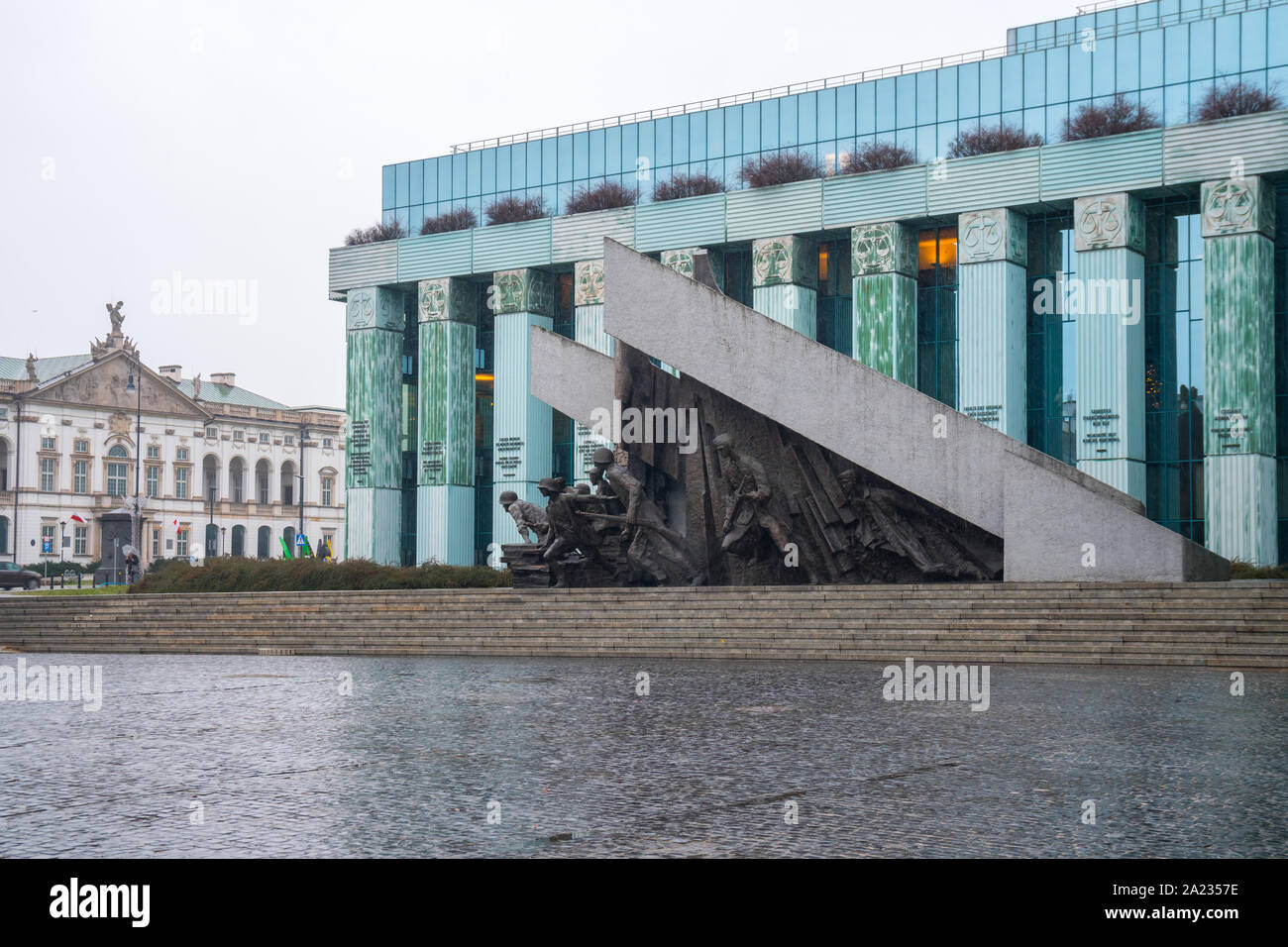 Warsaw, Poland - 02.01.2019: Monument to the Warsaw Rising dedicated to ...