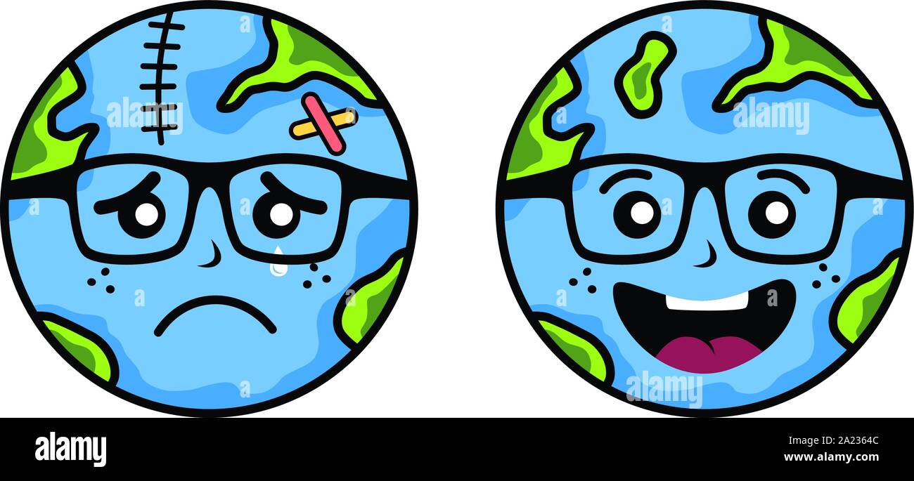 save our world planet earth campaign vector art Stock Vector Image ...