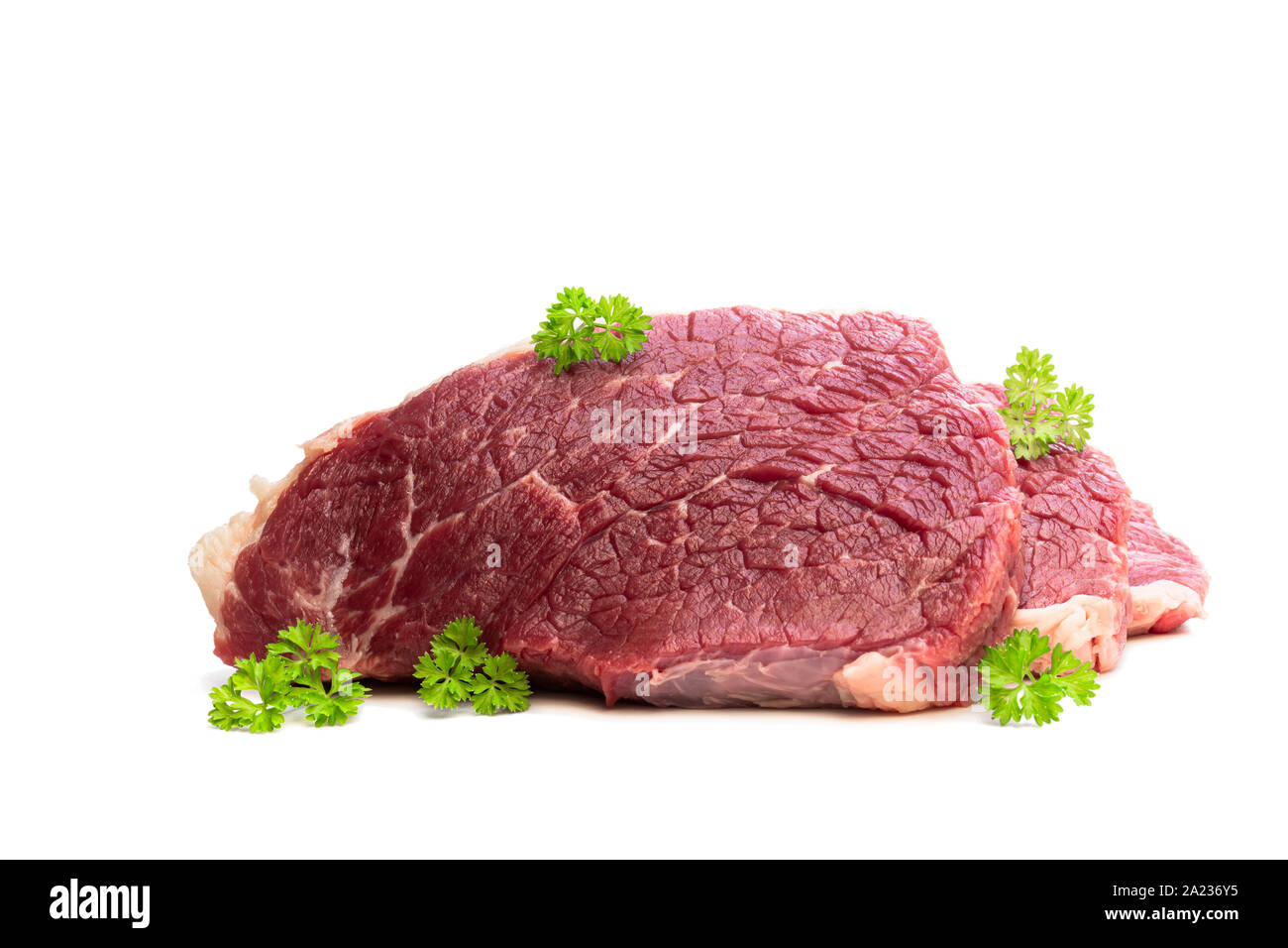 Fresh raw meat beef slice isolated on white background Stock Photo - Alamy