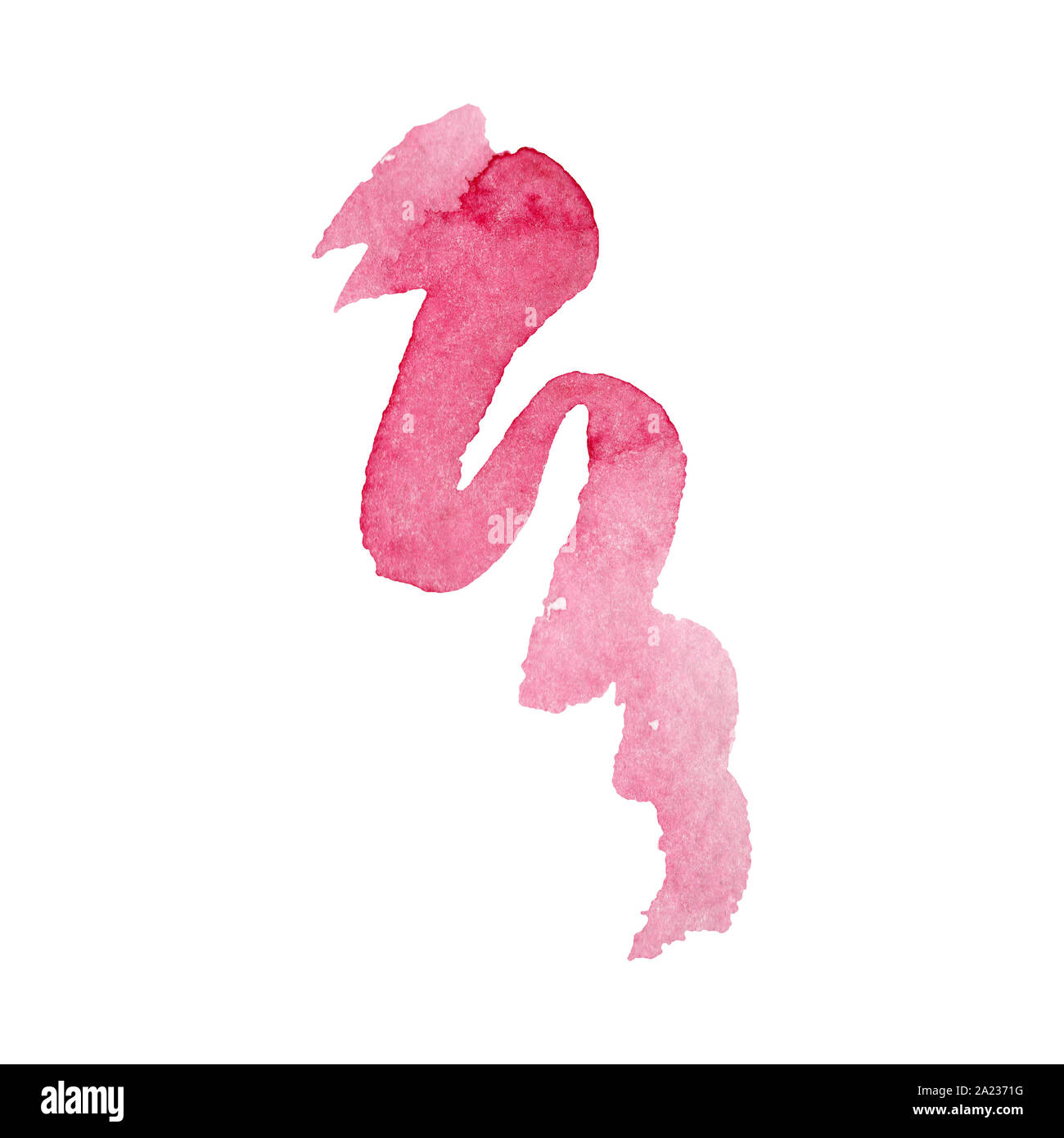 Abstract watercolor paper splash shapes isolated drawing. Illustration ...