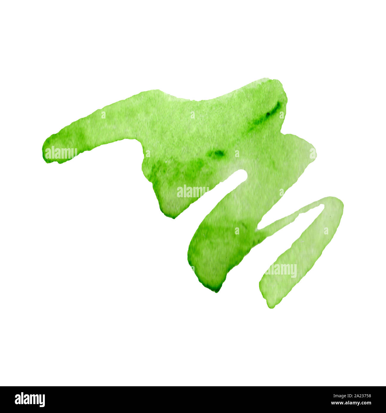 Abstract watercolor paper splash shapes isolated drawing. Illustration ...