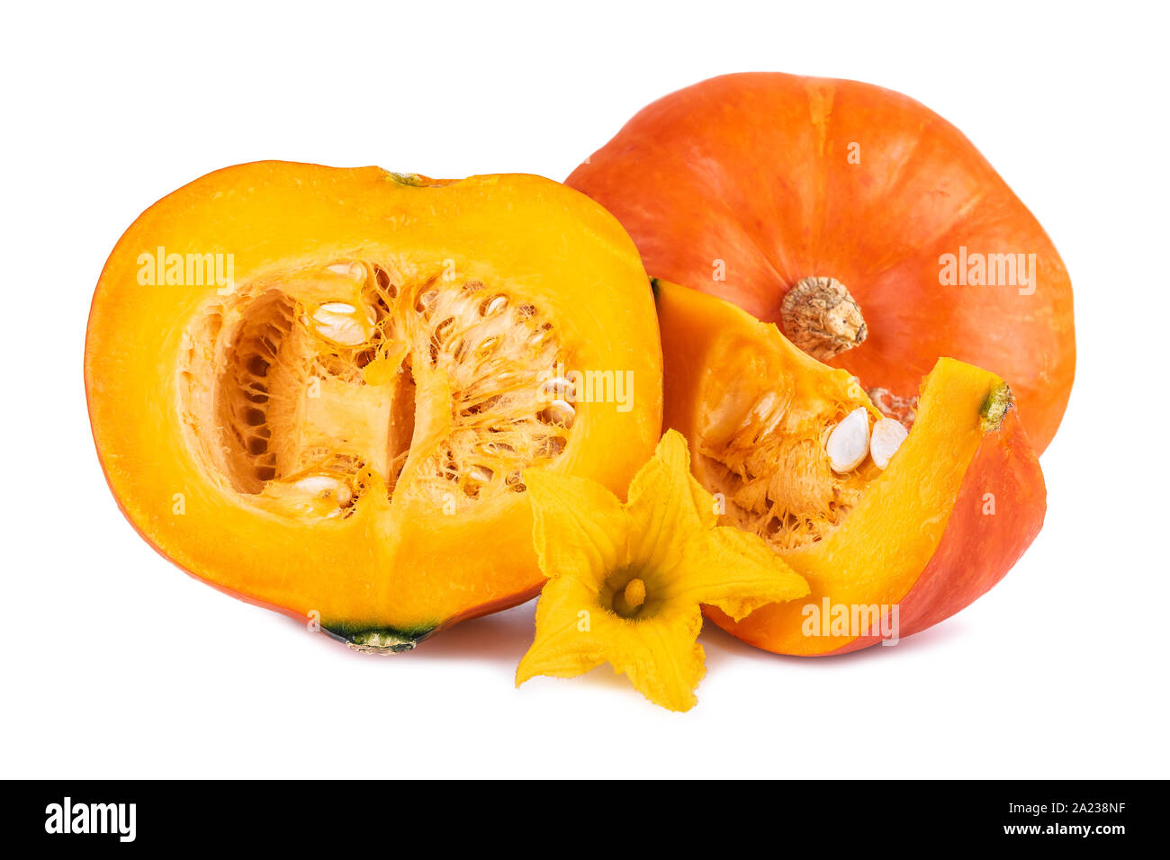 Whole half slices ripe Cut Out Stock Images & Pictures - Alamy