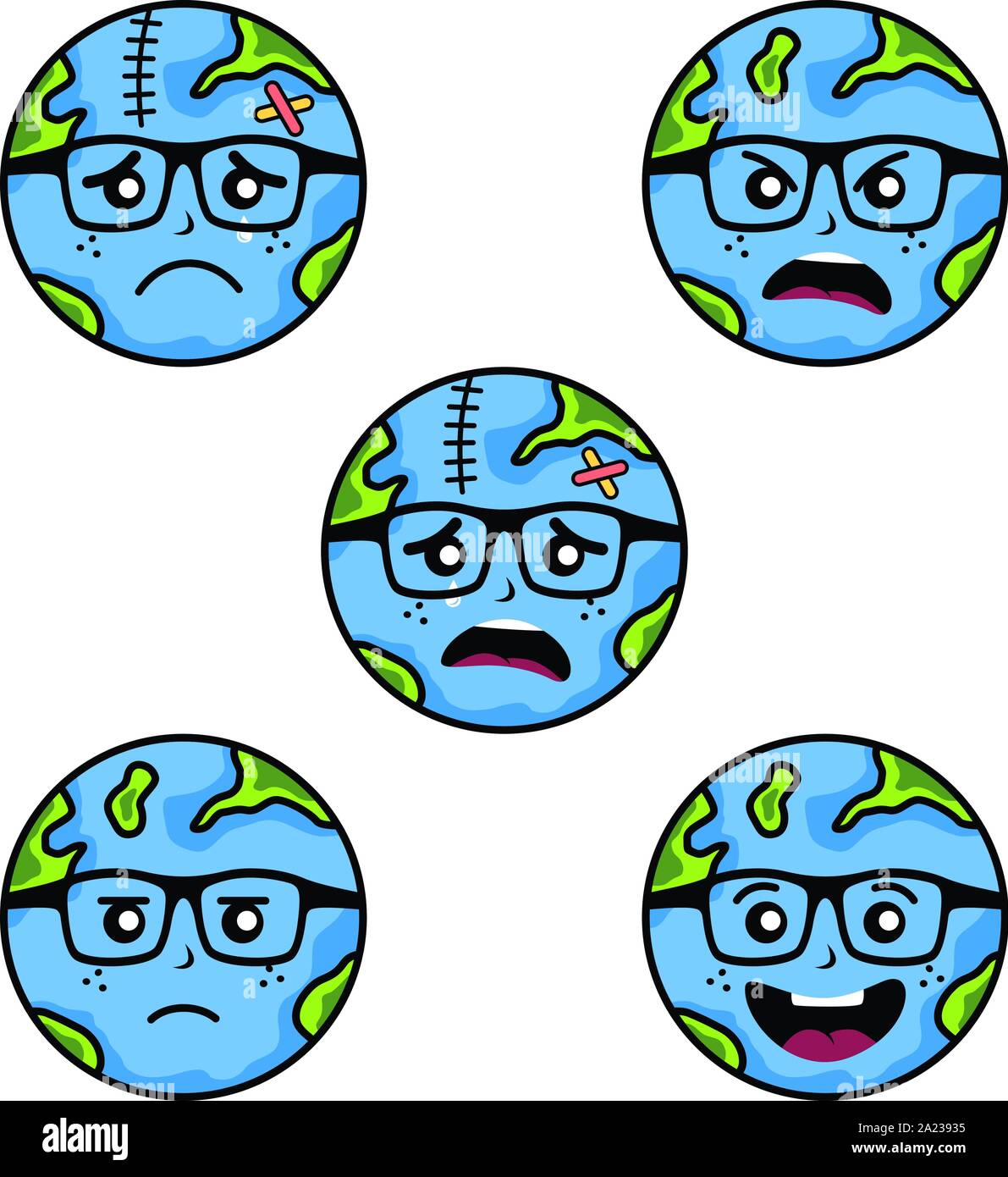 save our world planet earth campaign vector art Stock Vector Image ...