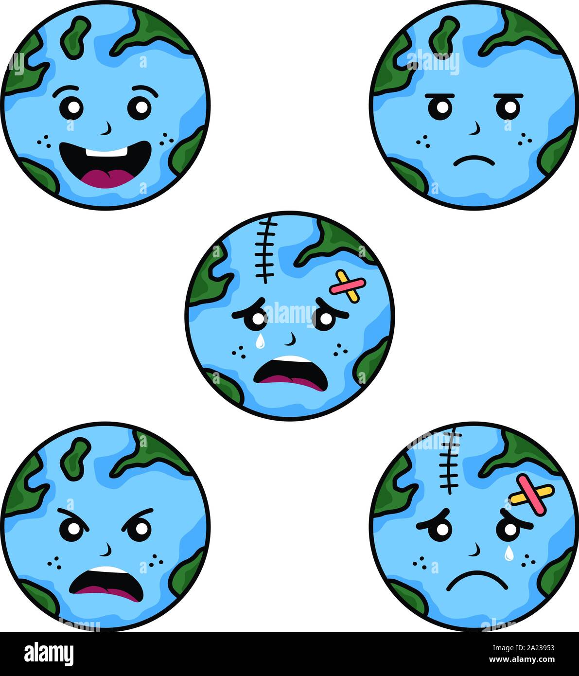 save our world planet earth campaign vector art Stock Vector Image ...