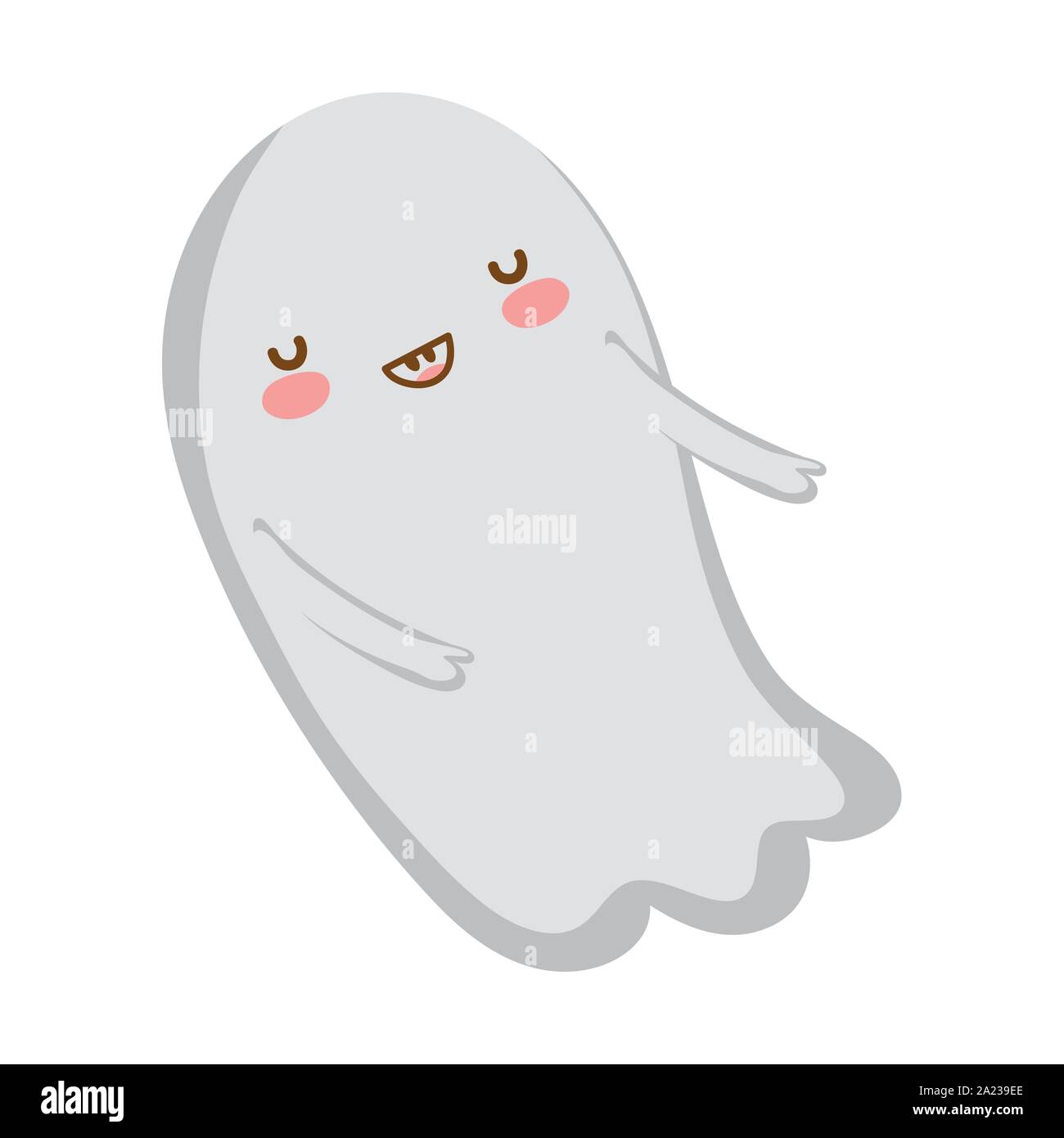 ghost trick or treat happy halloween vector illustration Stock Vector ...