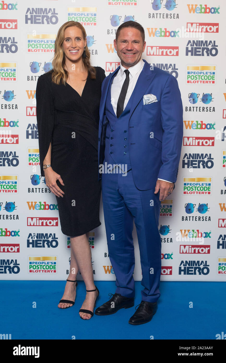 Presenters Helen Glover and Steve Backshall at the Mirror Animal Hero ...