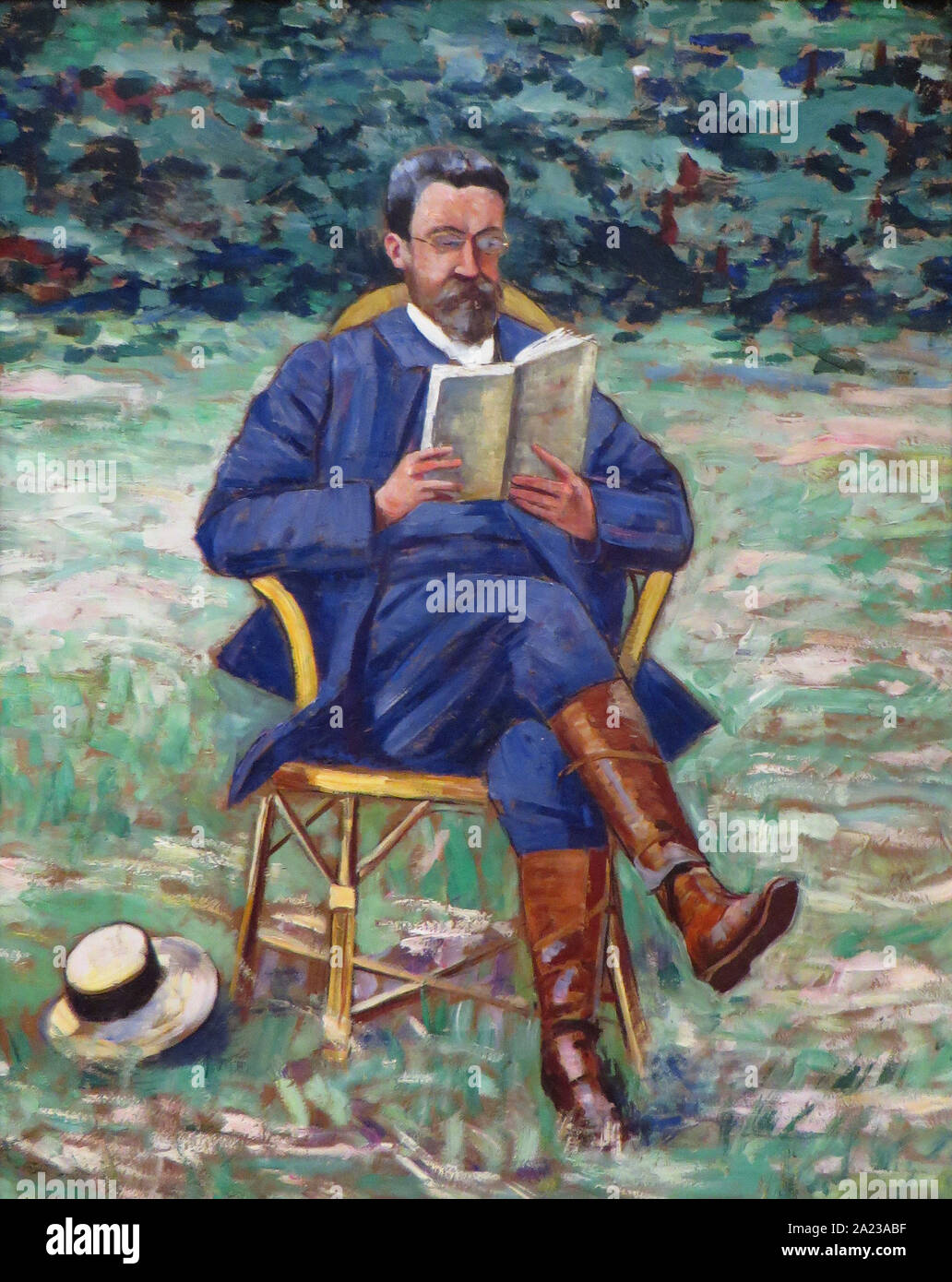 Georgette Agutte 1867 1922 - Marcel Sembat Lisant Stock Photo - Alamy