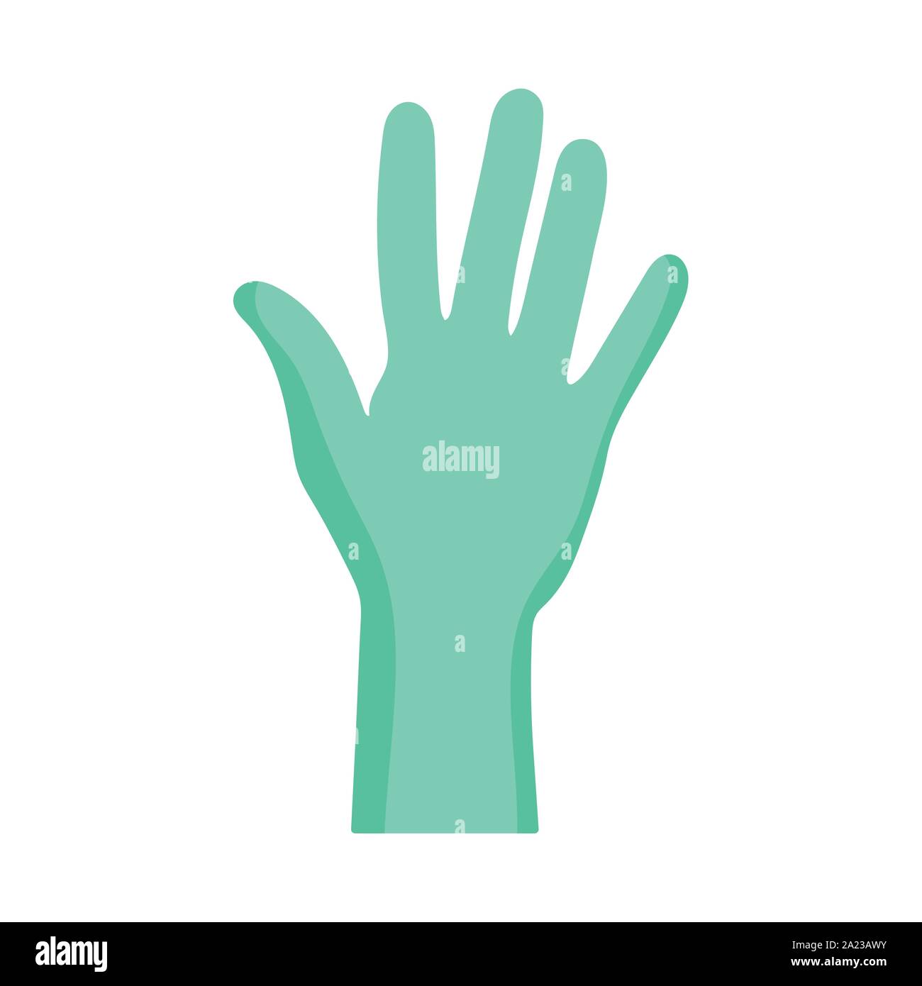 green hand showing fingers icon vector illustration Stock Vector Image ...
