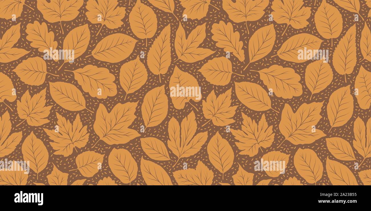 Leaf fall seamless background. Autumn pattern. Vector illustration Stock Vector Image & Art - Alamy