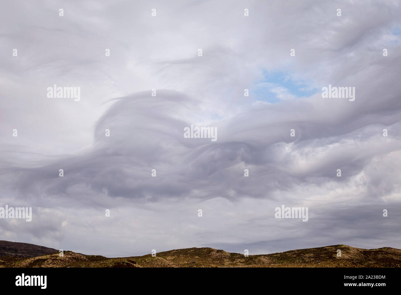 unusual cloud formation in scotland Stock Photo - Alamy