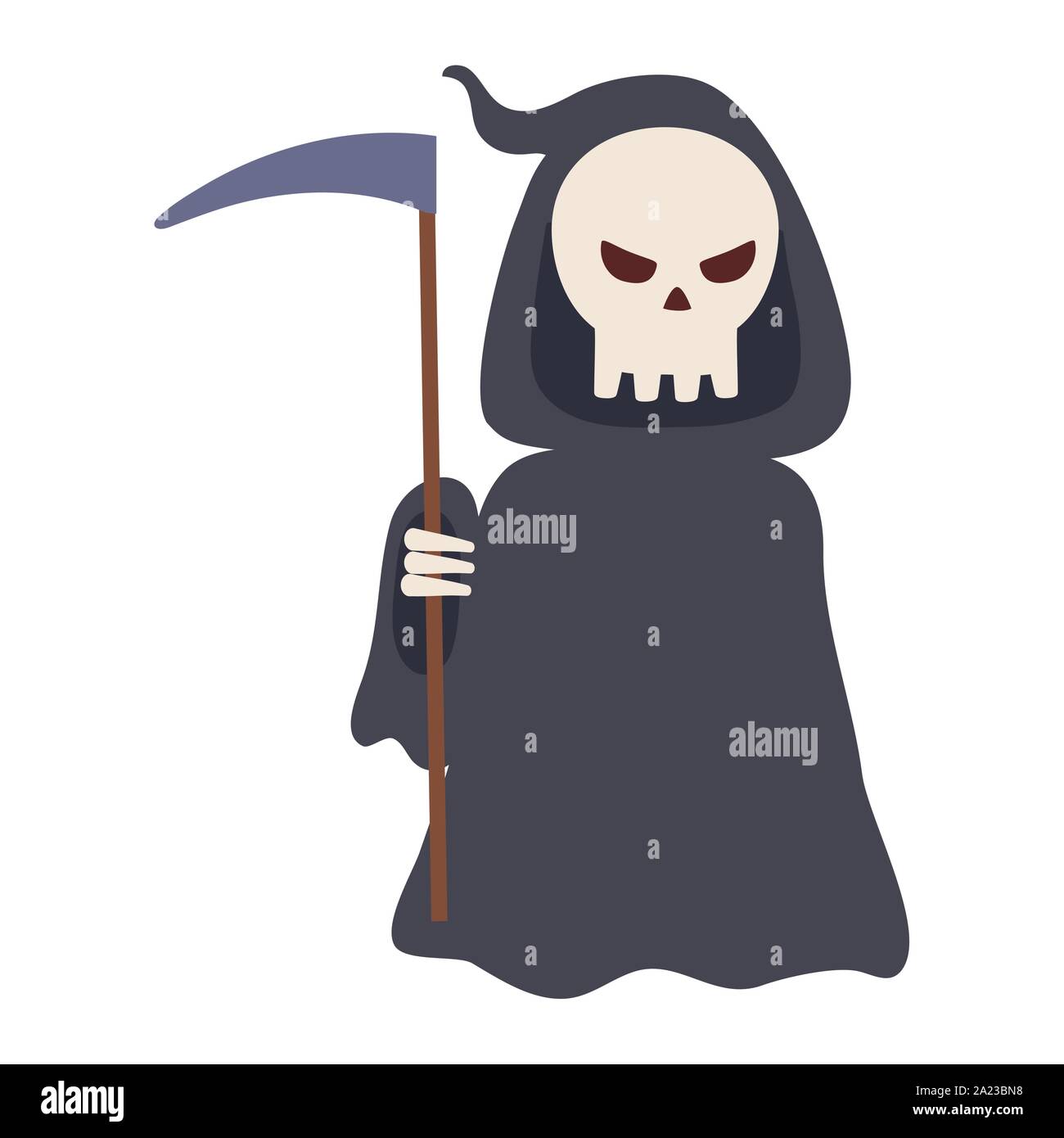 the death character trick or treat happy halloween vector illustration ...