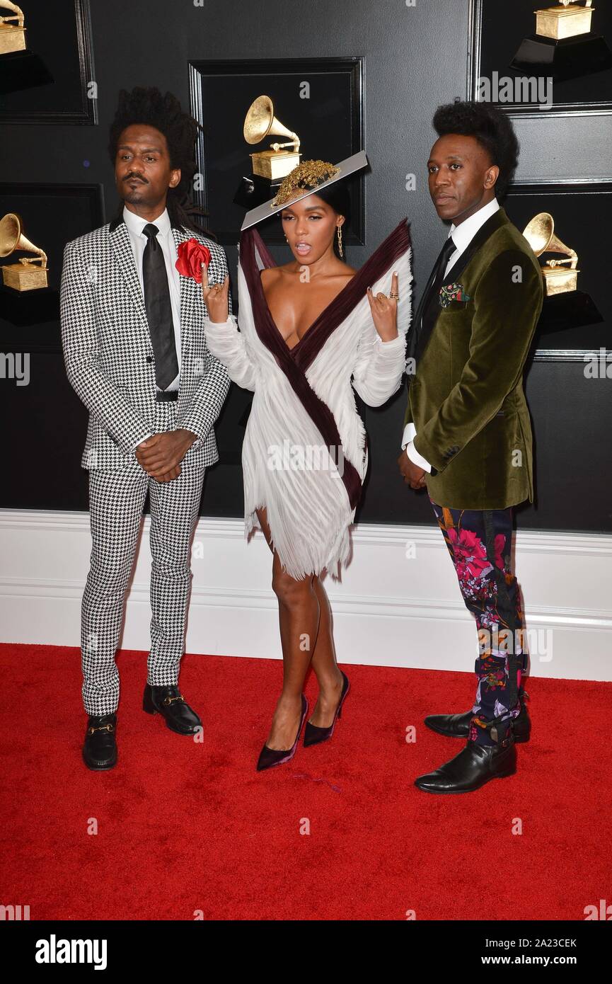 Los Angeles, CA, USA. Janelle Monae, Nate "Rocket" Wonder, Chuck ...