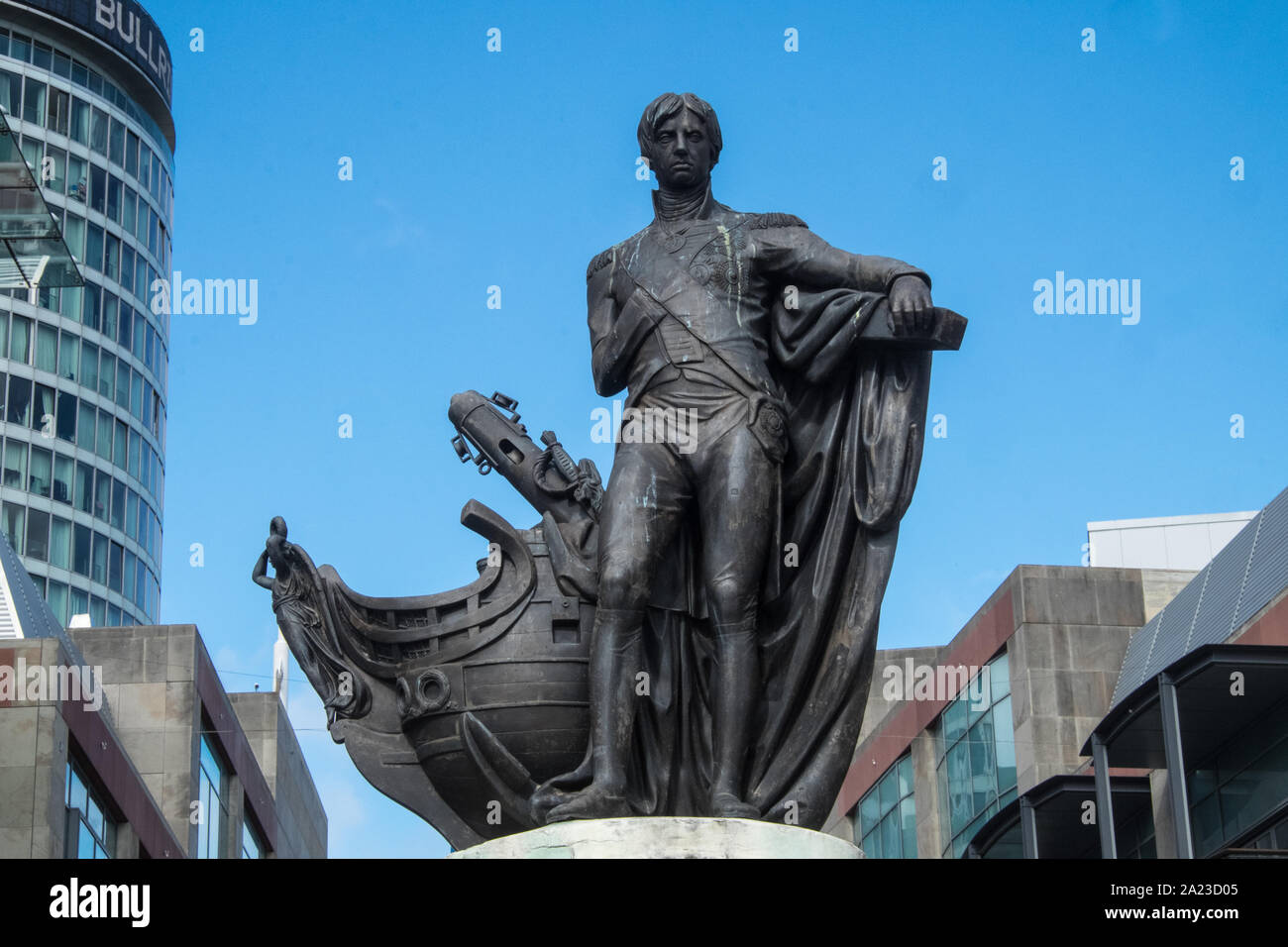 Statue of Horatio Nelson,Admiral Lord Nelson,stands,at,The Bull Ring ...