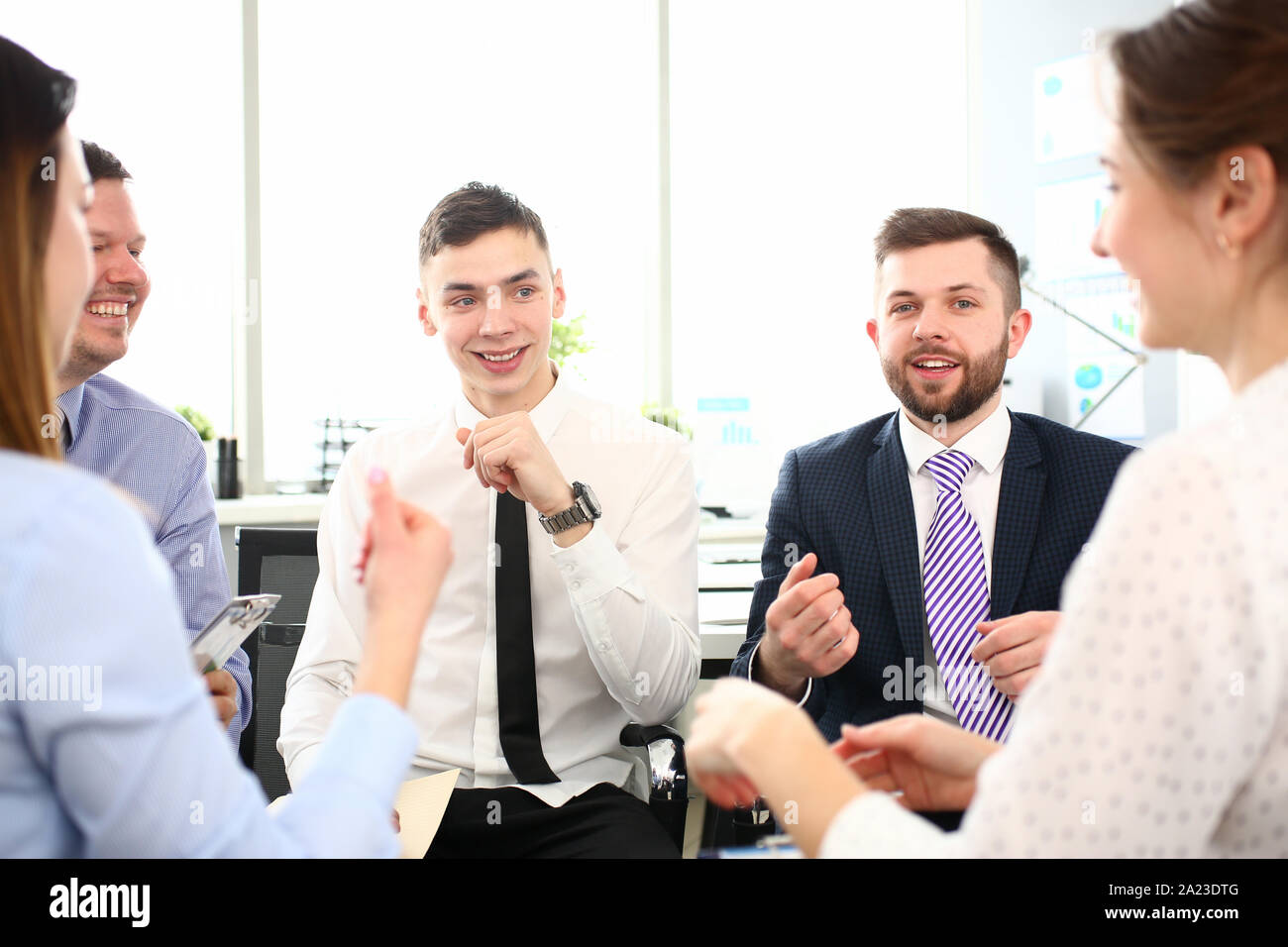 Hardworking people together Stock Photo - Alamy