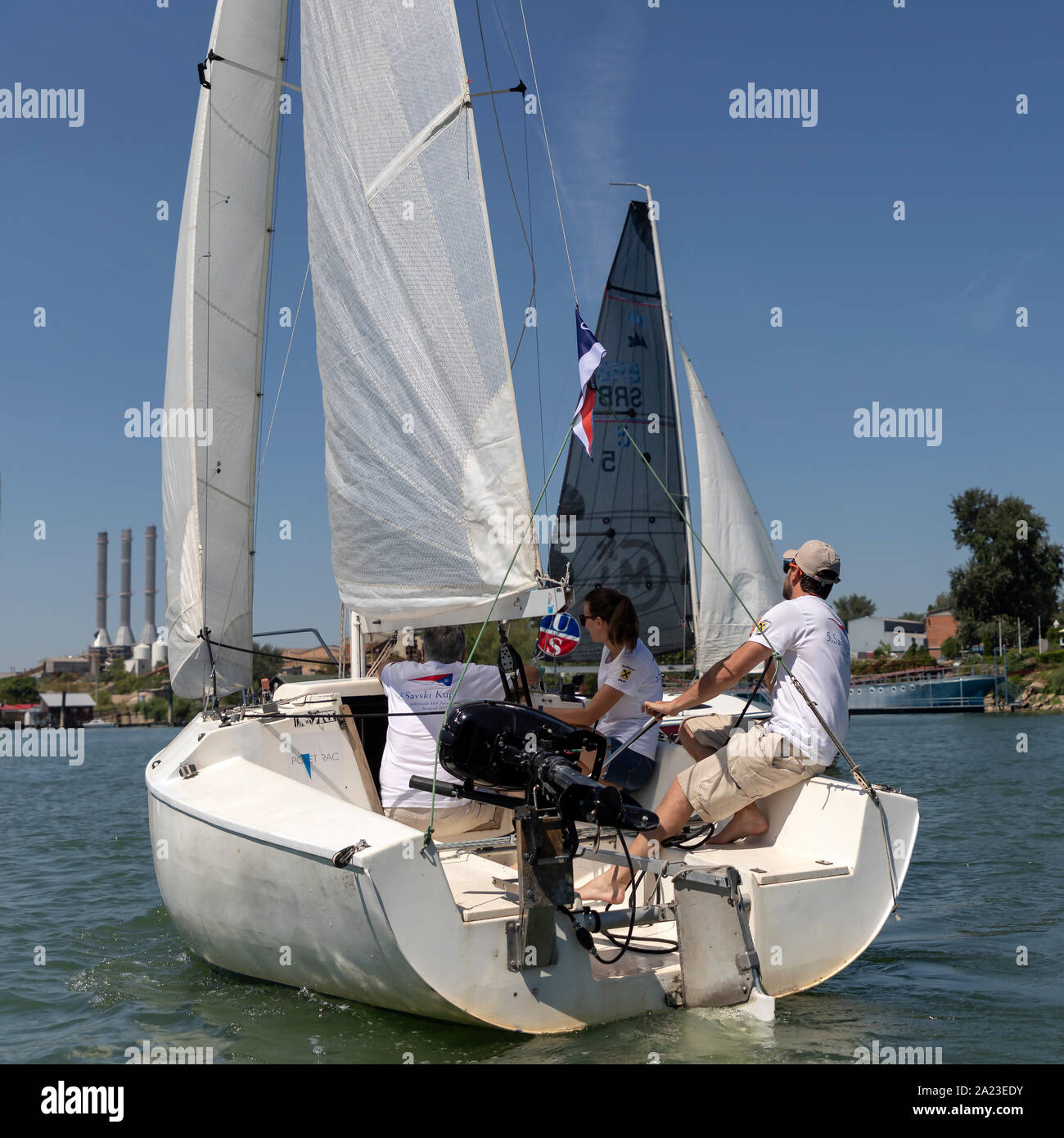Micro class sailboat hi-res stock photography and images - Alamy