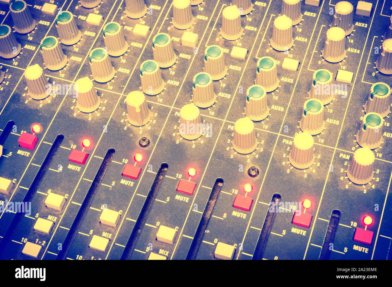 music mixer in a sound recording studio Stock Photo - Alamy
