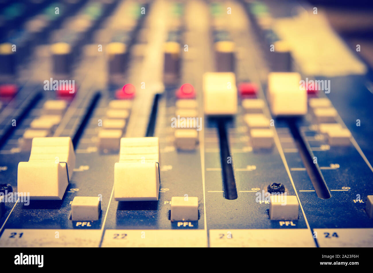 Music sound control mixer hi-res stock photography and images - Alamy