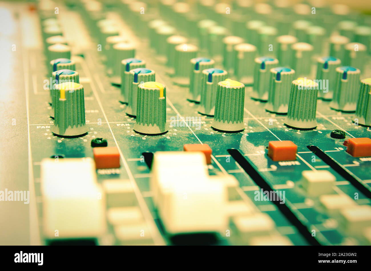 music mixer in a sound recording studio Stock Photo - Alamy