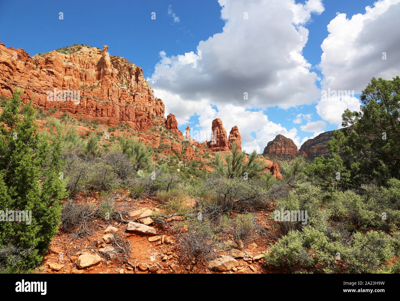 Sisters Rocks - Sedona, Arizona Stock Photo - Alamy