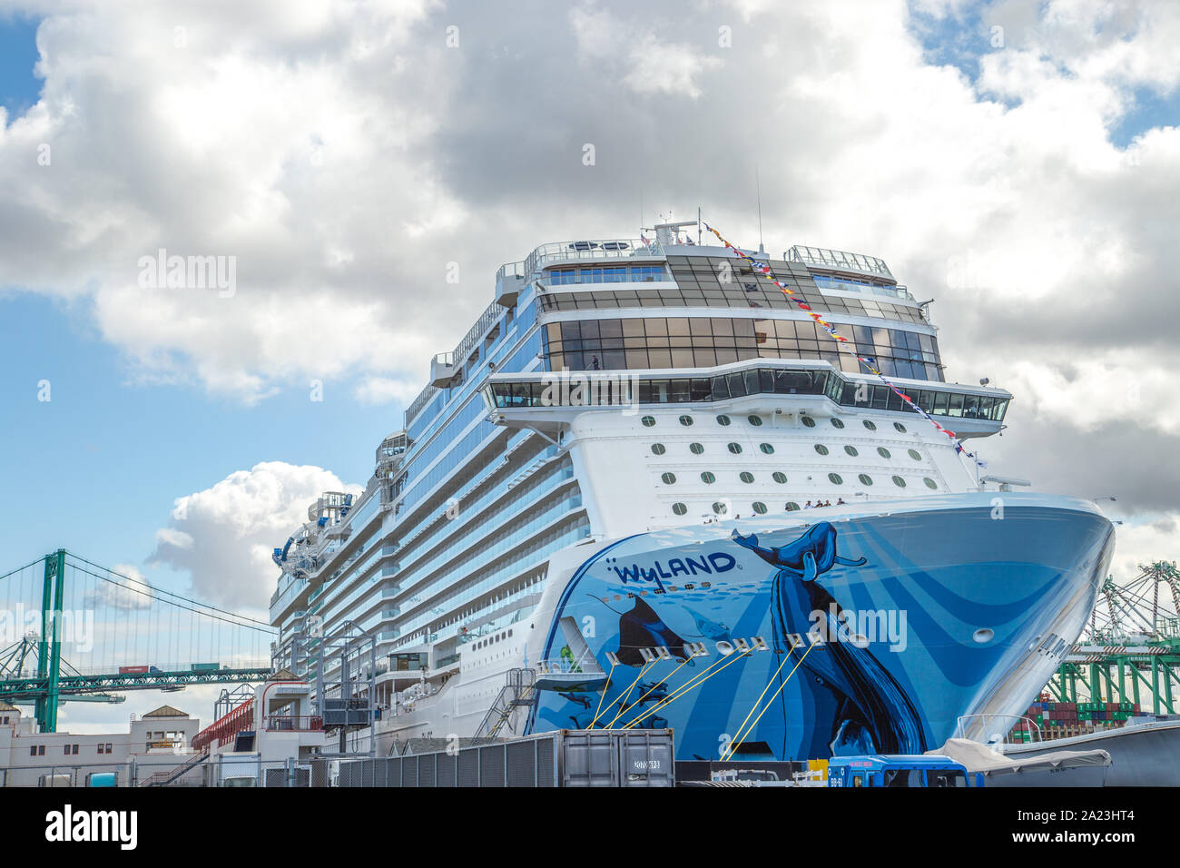 Views of the NCL Bliss in San Pedro, CA Stock Photo - Alamy