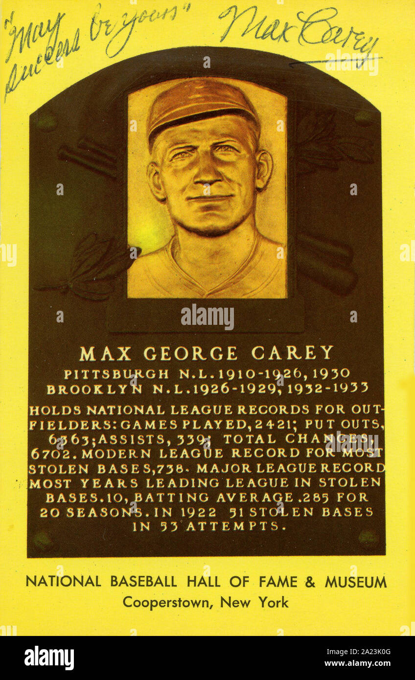 Max carey baseball hi-res stock photography and images - Alamy