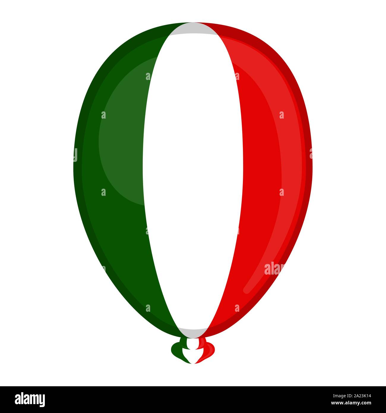 A balloon shaped flag of Italy - Vector illustration Stock Vector Image ...