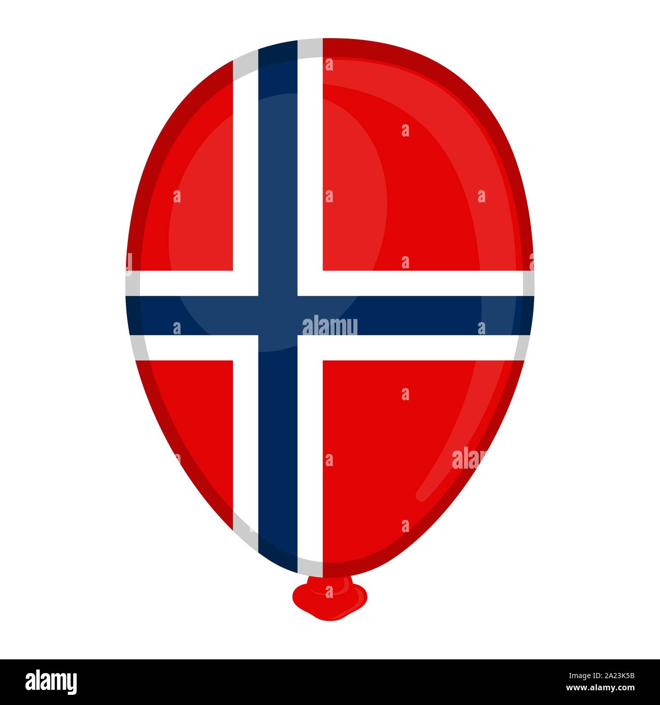 A balloon shaped flag of Norway - Vector illustration Stock Vector ...