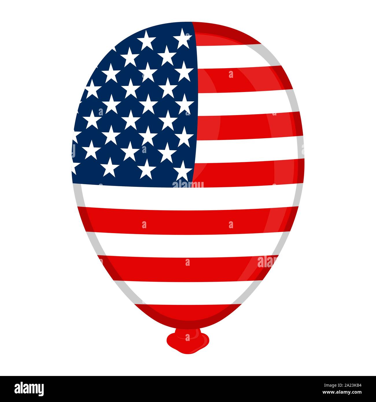 American flag balloon Stock Vector Images - Alamy