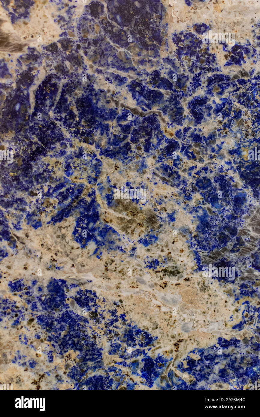 Lapis Lazuli, surface texture close view Stock Photo - Alamy