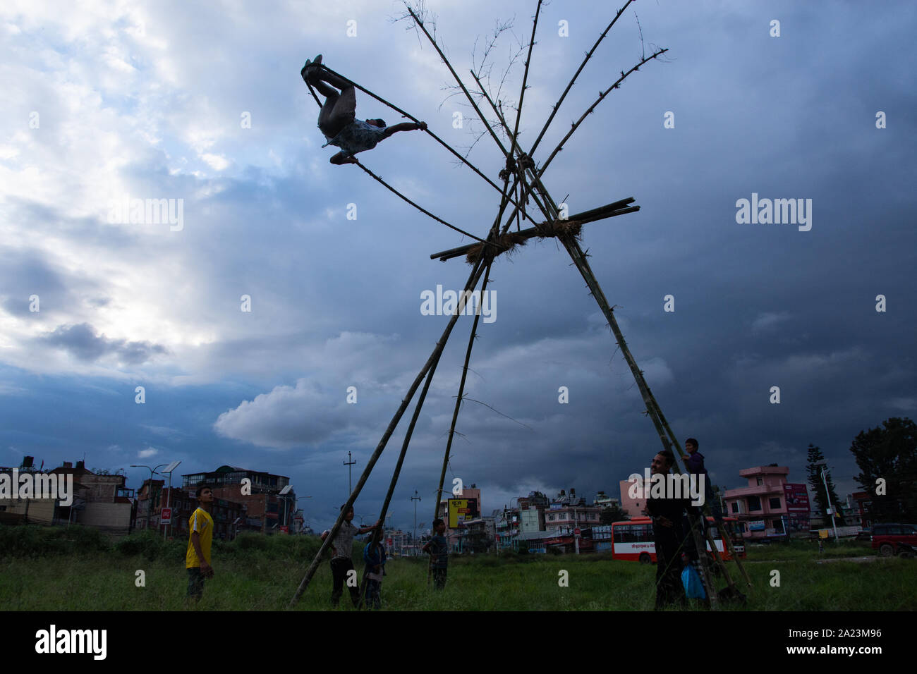 Nepali swing festival hi-res stock photography and images - Alamy