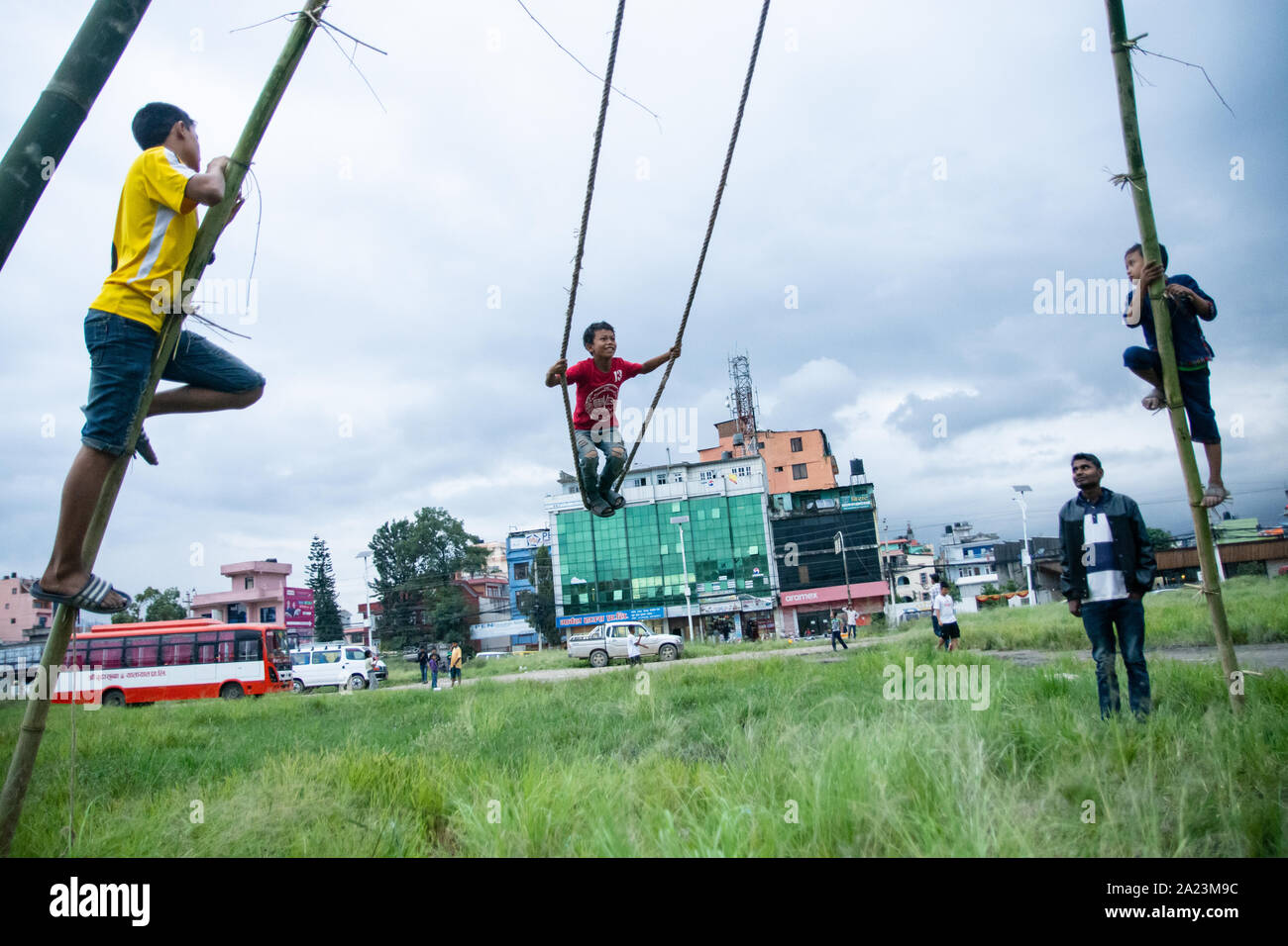 Dashain swing hi-res stock photography and images - Alamy