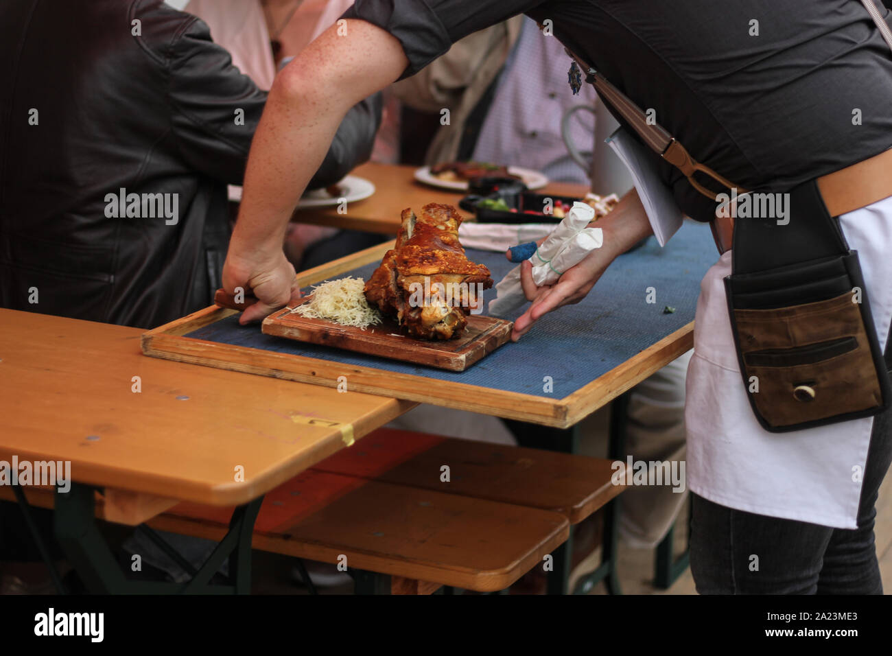 Oktoberfest meal Haxn. Traditional bavarian knuckle of ham ...