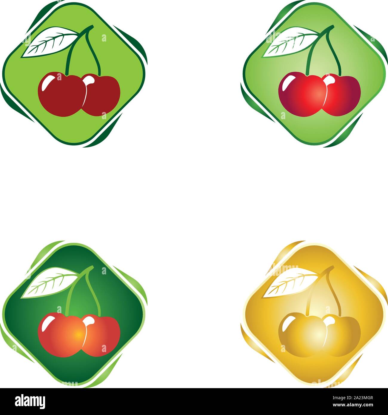 Natural fruit logo Cut Out Stock Images & Pictures - Alamy