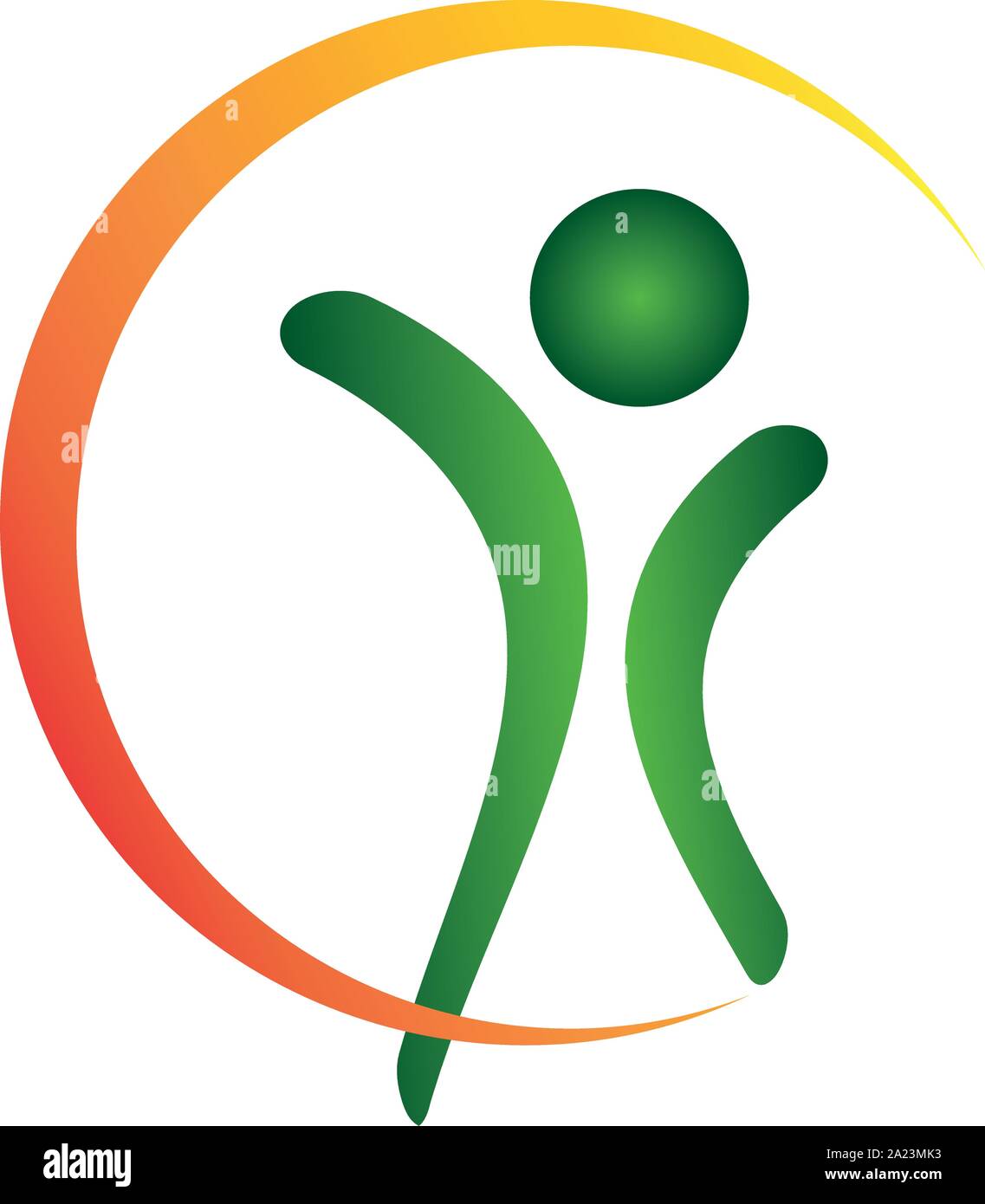 Person on the move, Person, Sun, Fitness Logo Stock Vector Image & Art ...