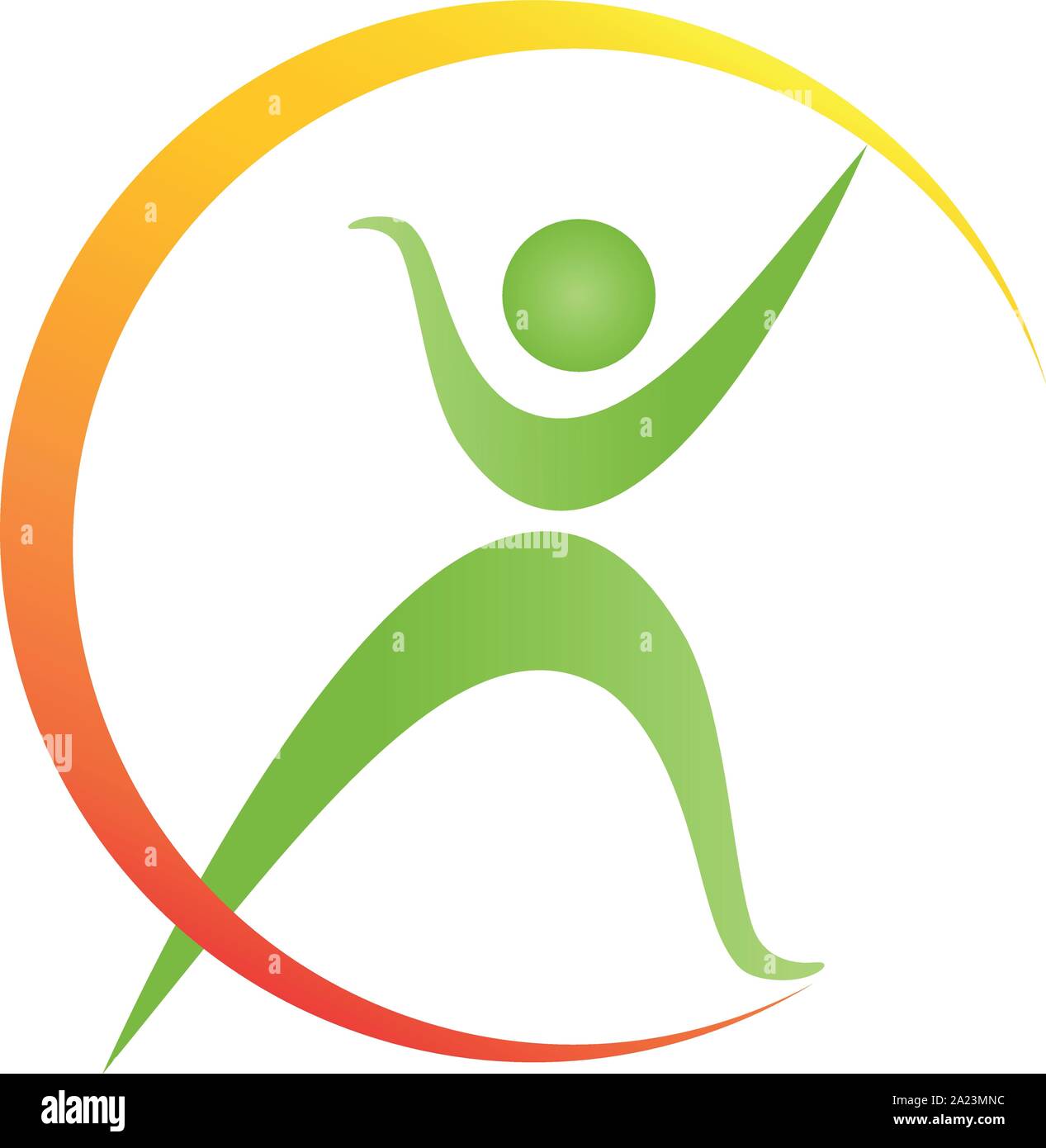 Person on the move, Person, Sun, Fitness Logo Stock Vector Image & Art ...