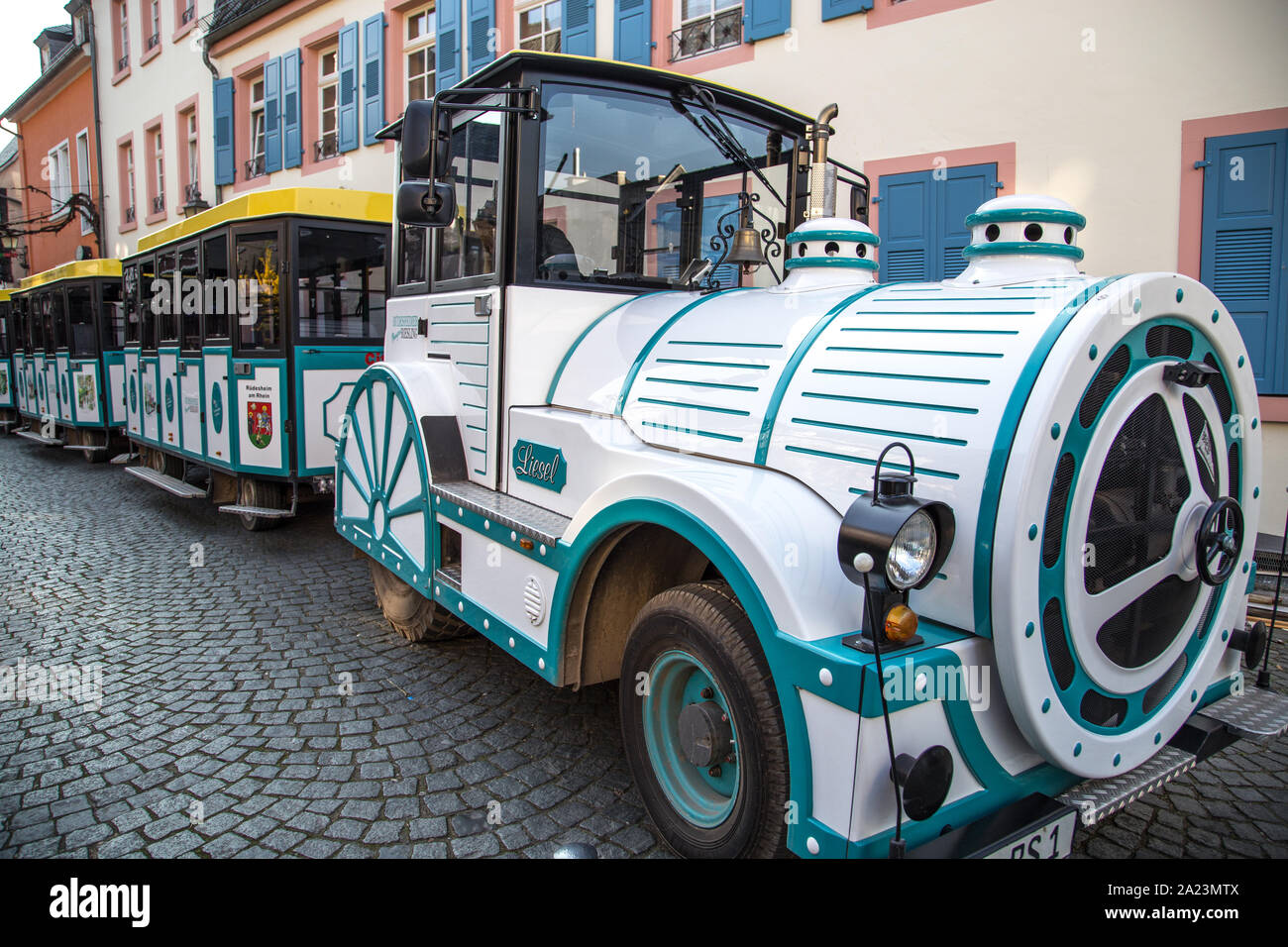 Rudesheimer Winzerexpress is a minitrain that brings passengers to ...