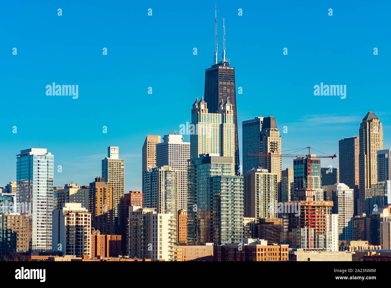 Chicago skyline view hi-res stock photography and images - Alamy