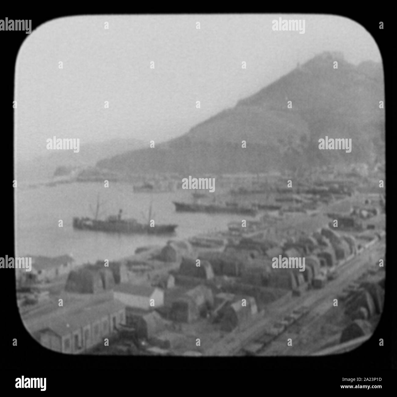 Oran - view of the harbor and citadel Stock Photo - Alamy