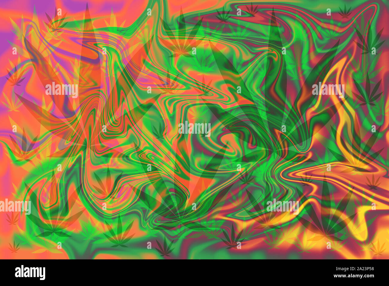 An abstract pot leaf background image Stock Photo - Alamy